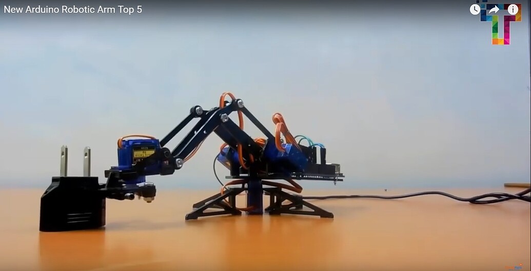 ทำแขนกล Robot Arm ด้วย Arduino แถมยังบันทึกตำแหน่งแบบง่ายๆ Arduino