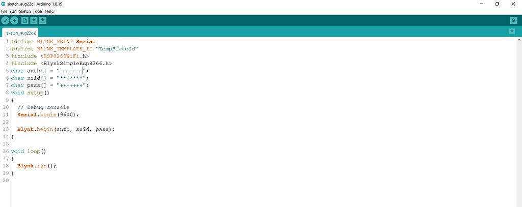 ตัวแปรเก็บค่าTEMPLATE_ID Blynk2.0 - Blynk - อิเล็กอีซี่(Eleceasy)