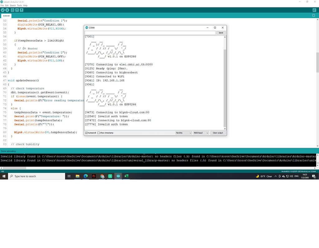 Blynk เชื่อมแล้วเลิกเชื่อม - ESP8266 - อิเล็กอีซี่(Eleceasy)